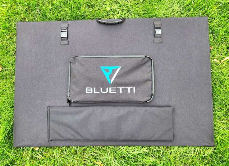 BLUETTI PV350 solar panel carrying case with handles | The Barefoot Nomad